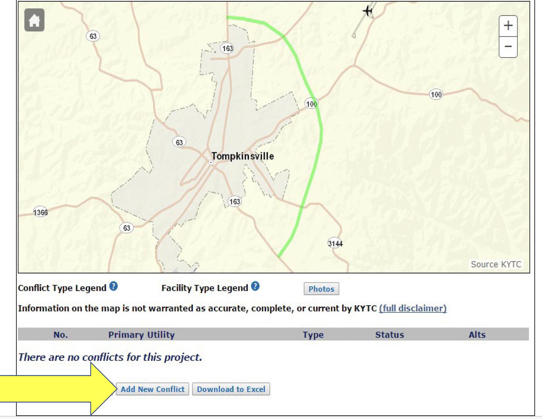 Tracking Utility Conflicts | Highway Knowledge Portal