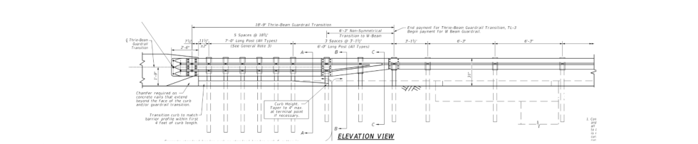 Bridge Railing and Guardrail Transition Sections | Highway Knowledge Portal